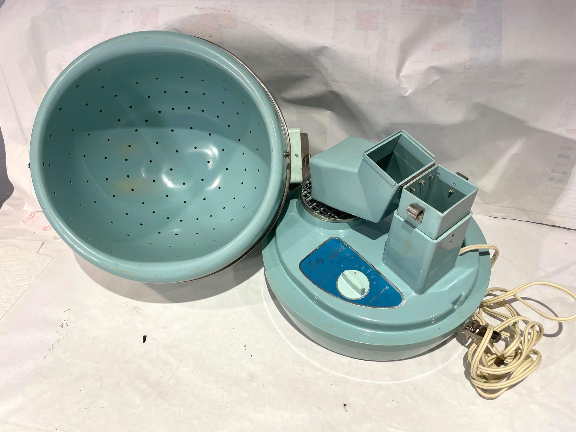 Vintage Hair Dryer, Lady Schick Consolette Hair Dryer - Etsy