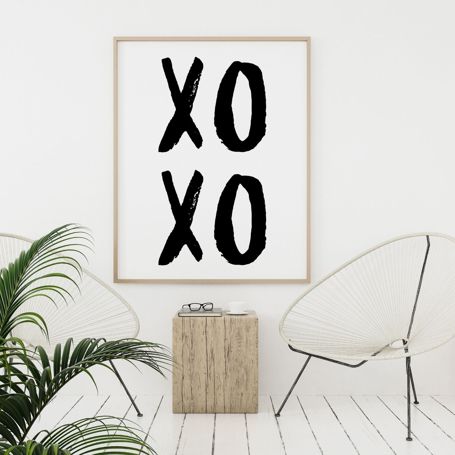 XOXO Hugs and Kisses Wall Art Printable Picture - Etsy