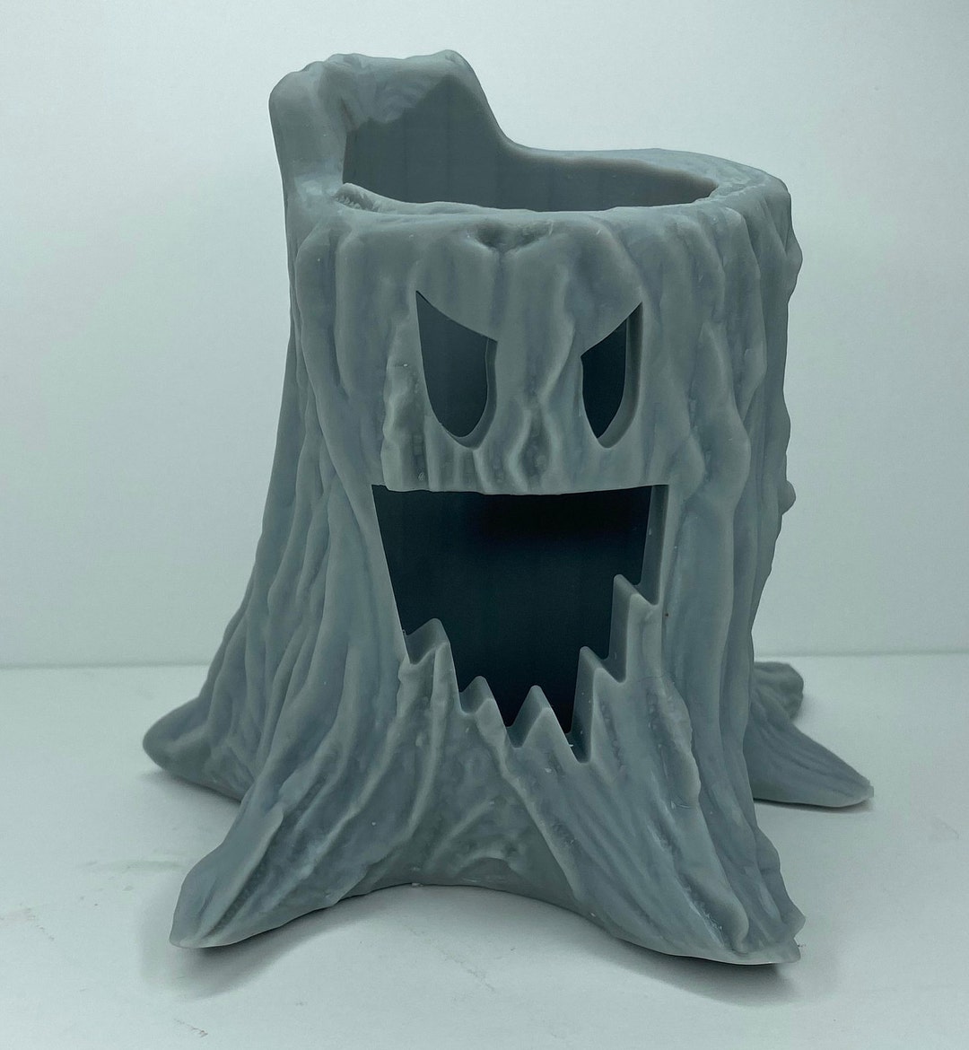 Scary Tree Stump Multi-colored Candle Holder - Etsy