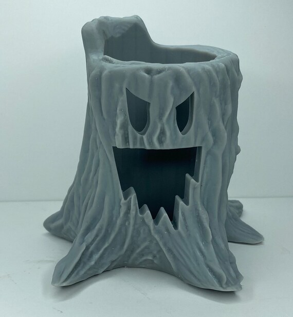 Scary Tree Stump Multi-colored Candle Holder - Etsy
