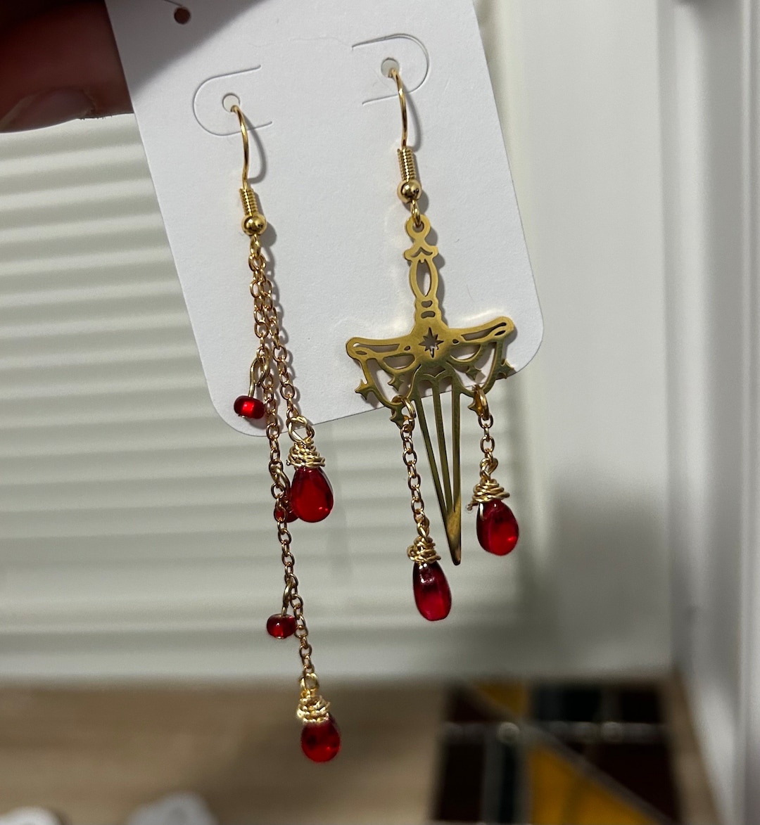 Blood God Earrings - Etsy