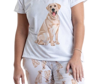 Dog Black Labrador Pajama Set With Pants for Women Lab | Etsy