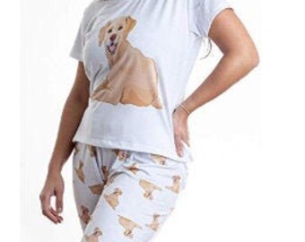 Dog Black Labrador Pajama Set With Pants for Women Lab | Etsy