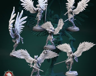 Valkyrie With Sword and Shield Randgrid Asgard Rising Miniatures ...