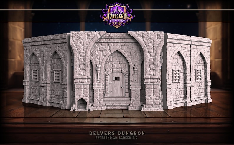 Delver's Dungeon Game Master Screen Dice Tower Combo | Fates End | Dnd ...