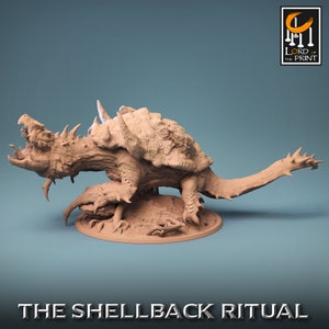 Dragon Turtle Rescale Miniature Shellback Ritual RESIN Fantasy Dnd RPG ...
