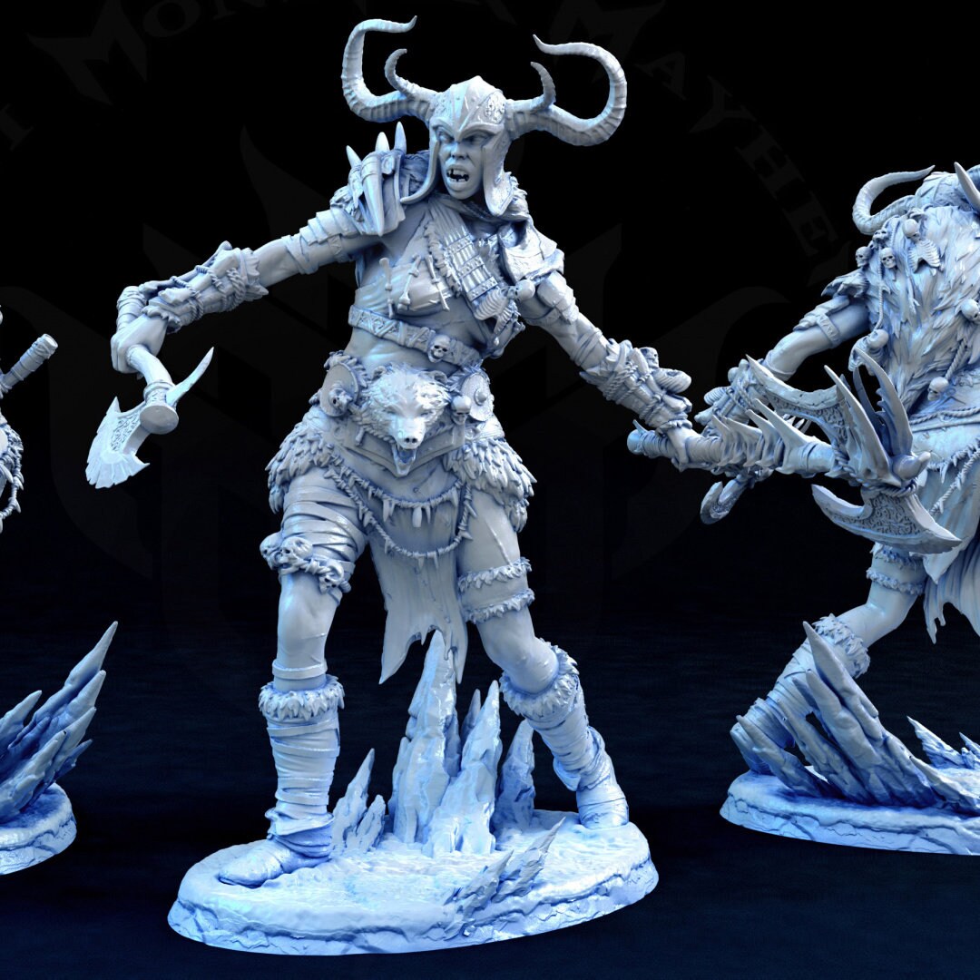 Frost Giant Female Mini Monster Mayhem Frozen Wastelands - Etsy