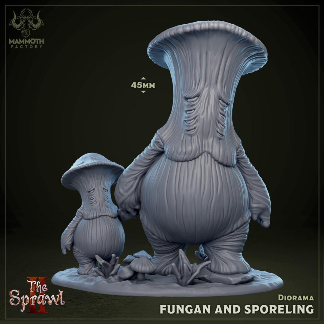 Fungan and Sporeling Diorama | Mammoth Factory | the Sprawl Vol 2 ...