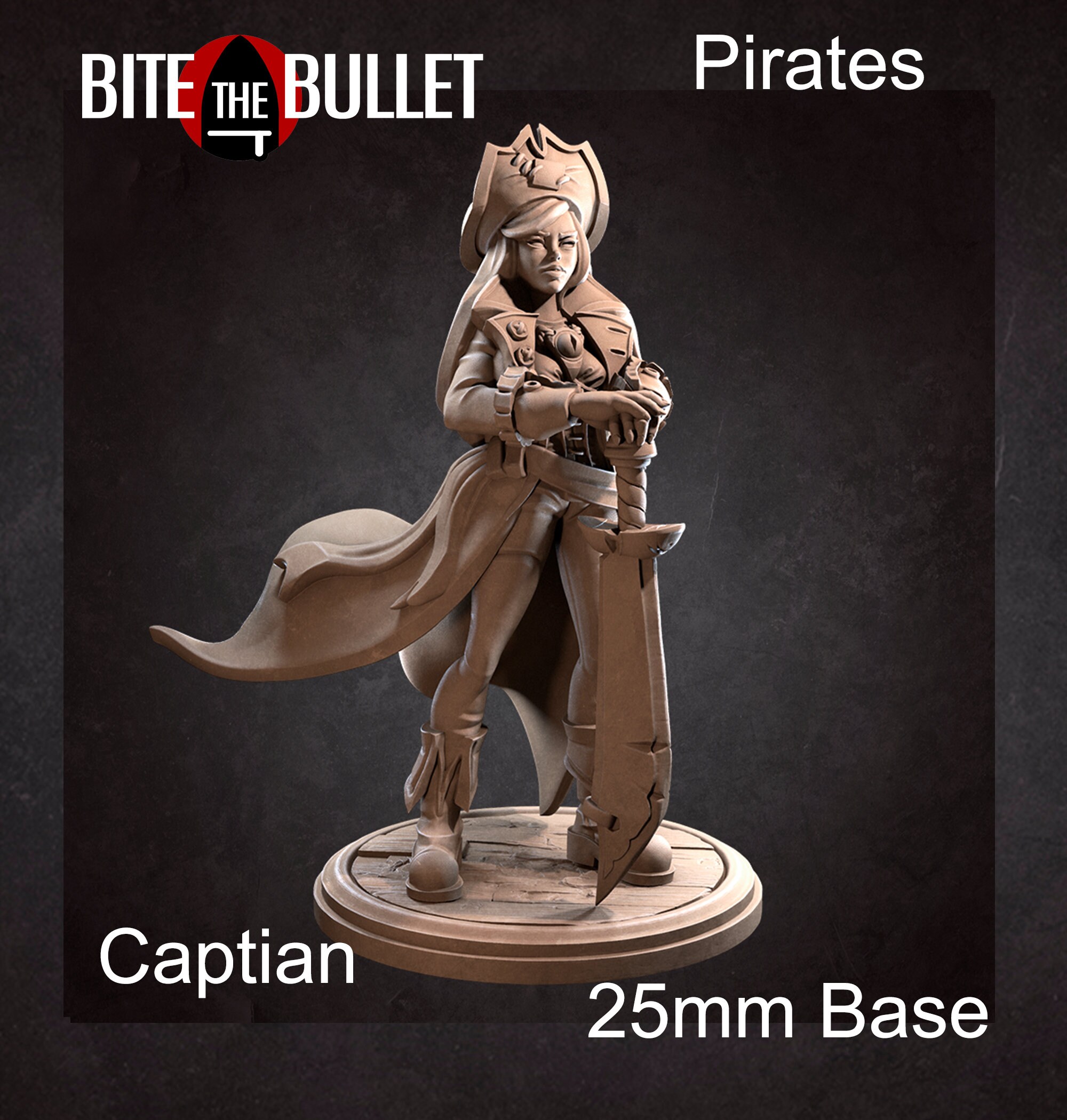 Pirates Bite the Bullet Pirates RESIN Fantasy Dnd - Etsy