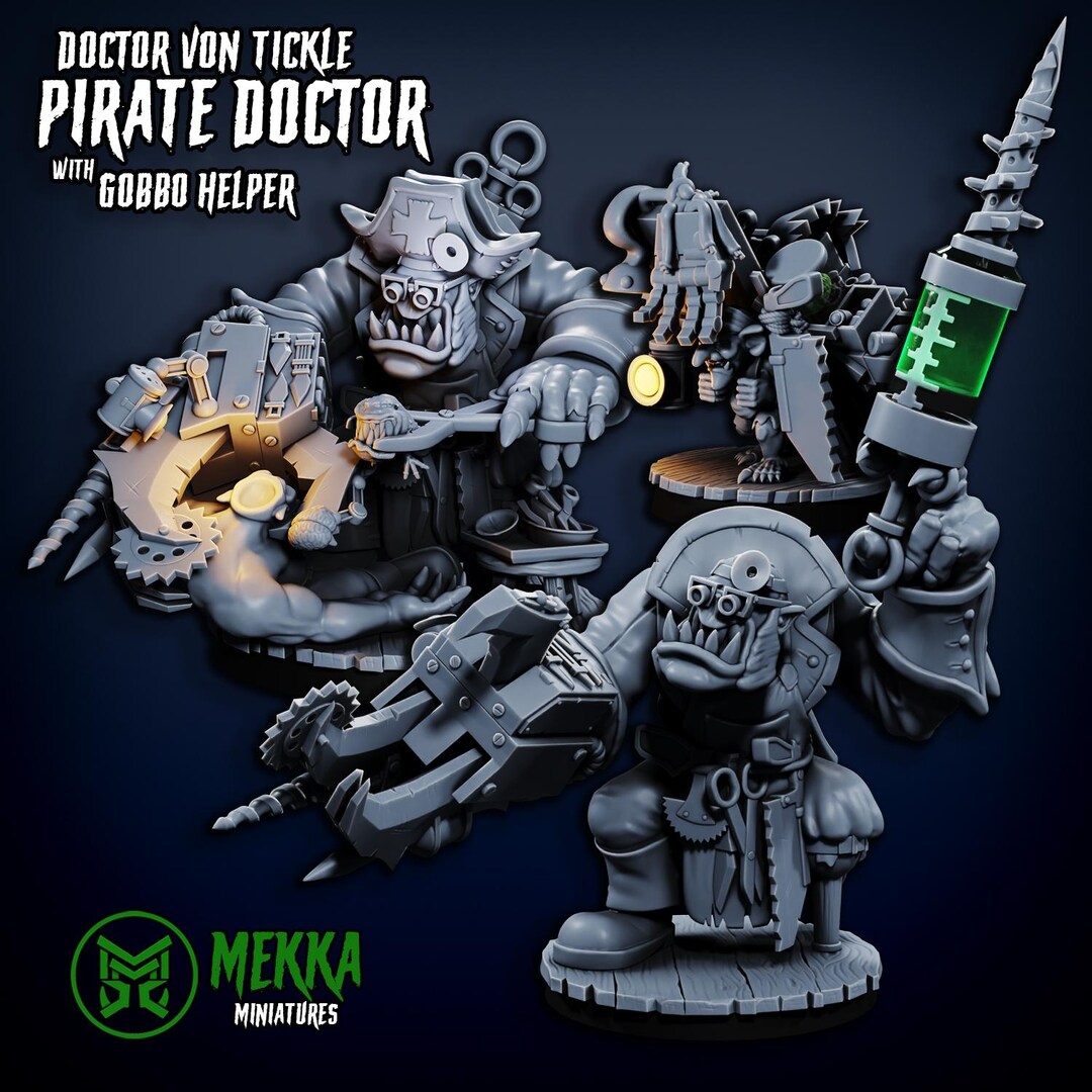 Doctor Von Tickle | Mekka Miniatures | Mech | Resin | Fantasy | Sci Fi ...