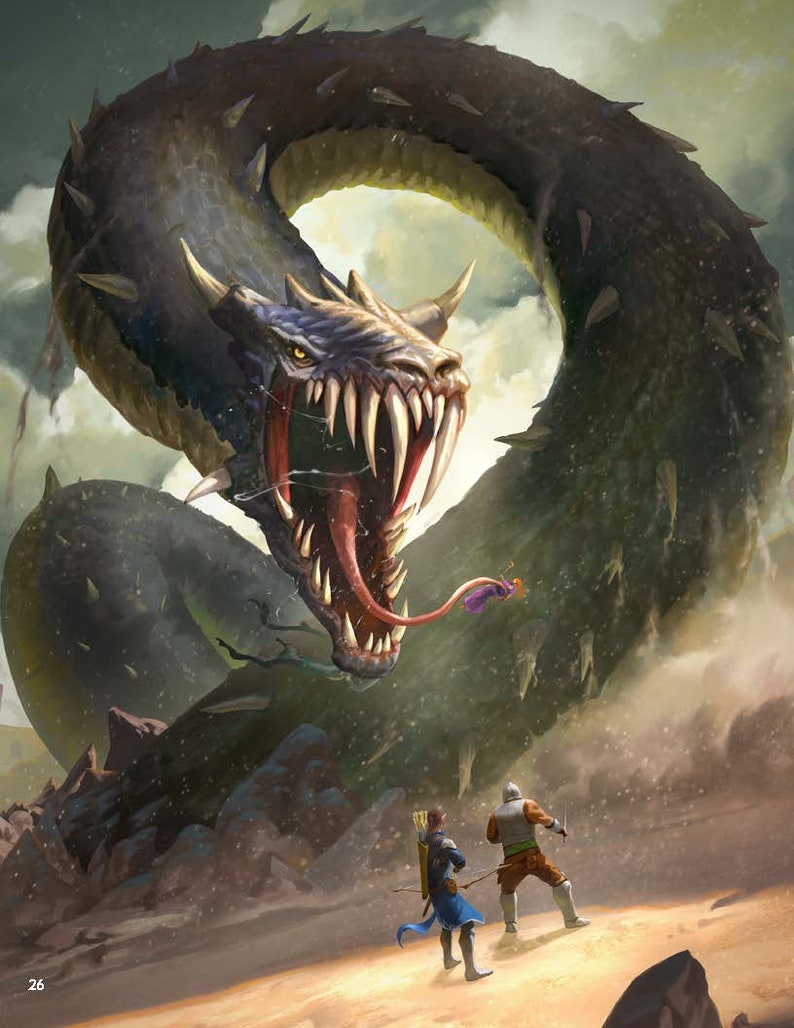 Quaketail Serpent | Sordane Publishing | Monster Maddness #1 | Fantasy ...