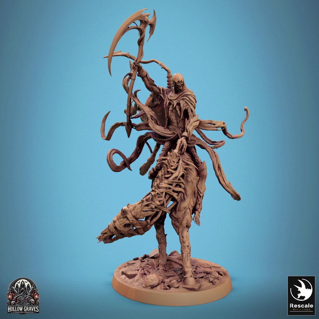 Wraithbound Cavalier Kick Rescale Miniature Hallowed Graves 3D Printed ...