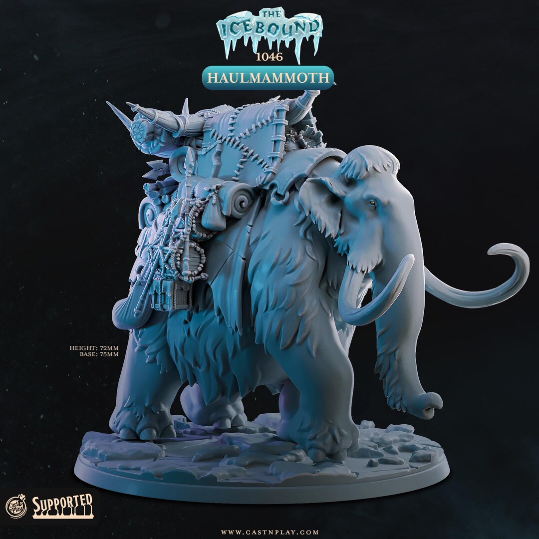 Haulmammoth | Cast N Play | the Icebound | Npcs | RESIN | Fantasy ...