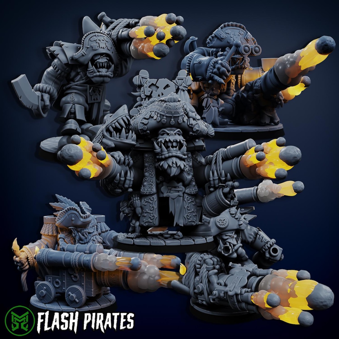 Flashy Pirates | Mekka Miniatures | Mech | Resin | Fantasy | Sci Fi ...