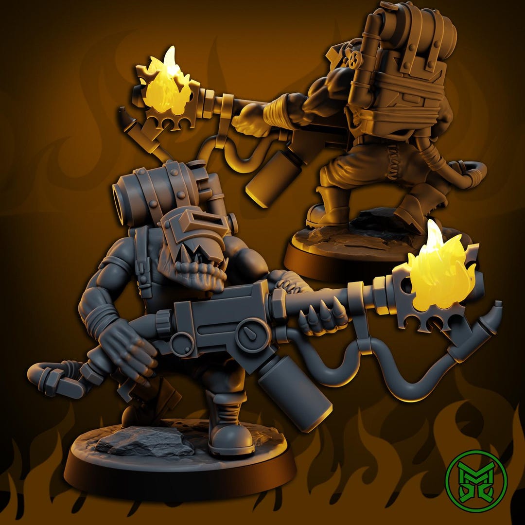 Flamerz | Mekka Miniatures | Mech | Resin | Fantasy | Sci Fi | Dnd ...