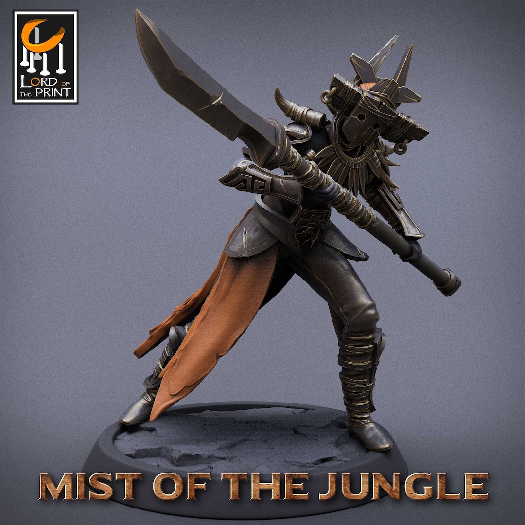 Light Amazon Spear Attack Lord of the Print Mist of the Jungle RESIN ...