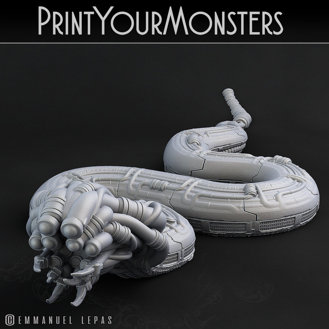 Sentinel Viper Print Your Monster Worms Subterranean Terrors Resin ...