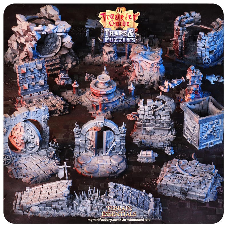 Crocodile Wall Trap | Terrain Essentials by Cast N Play | Traps and ...