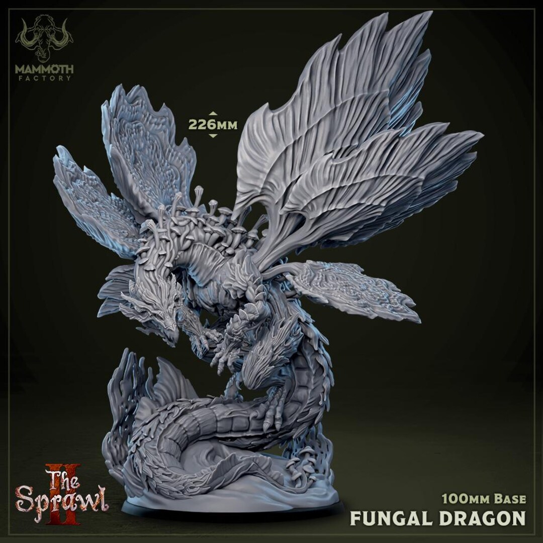 Fungal Dragon | Mammoth Factory | the Sprawl Vol 2 | RESIN | Fantasy ...