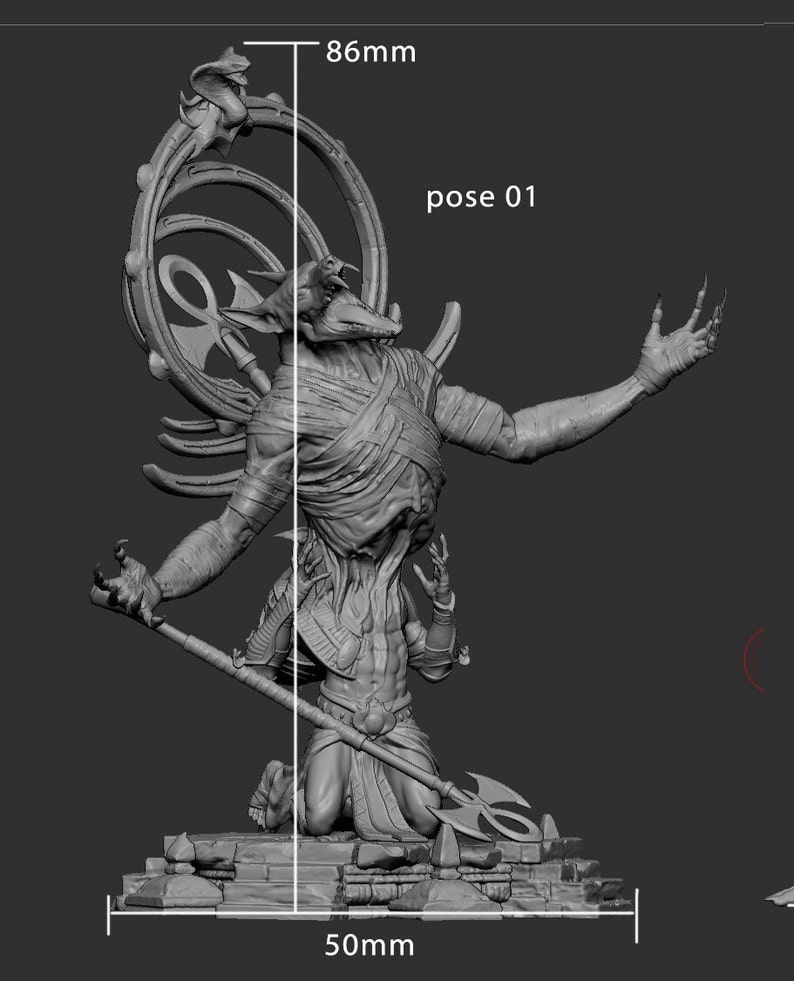 Anubis Avatar Mini Monster Mayhem Wrath of Apophis 3D - Etsy