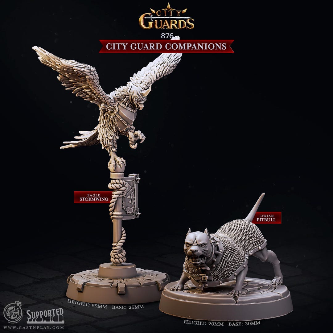 City Guard Companions | Cast N Play | Npcs | RESIN | Fantasy | Horror ...