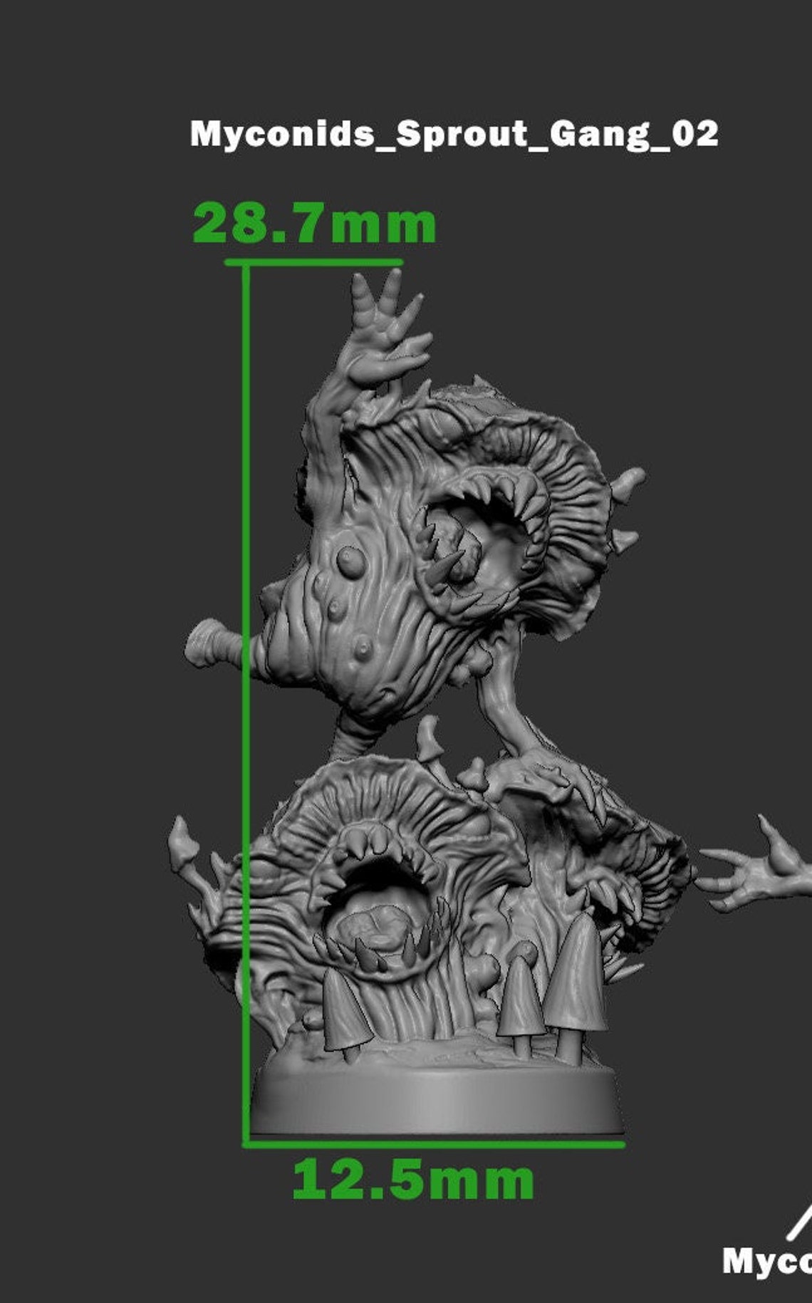 Myconid Spuds Mini Monster Mayhem RESIN Fantasy Dnd | Etsy