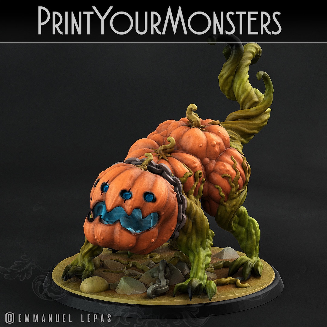 Dangerous Pumpkin Dogs | Print Your Monster | Pumpkins Attack II | Resin | Fantasy | Dnd | RPG ...