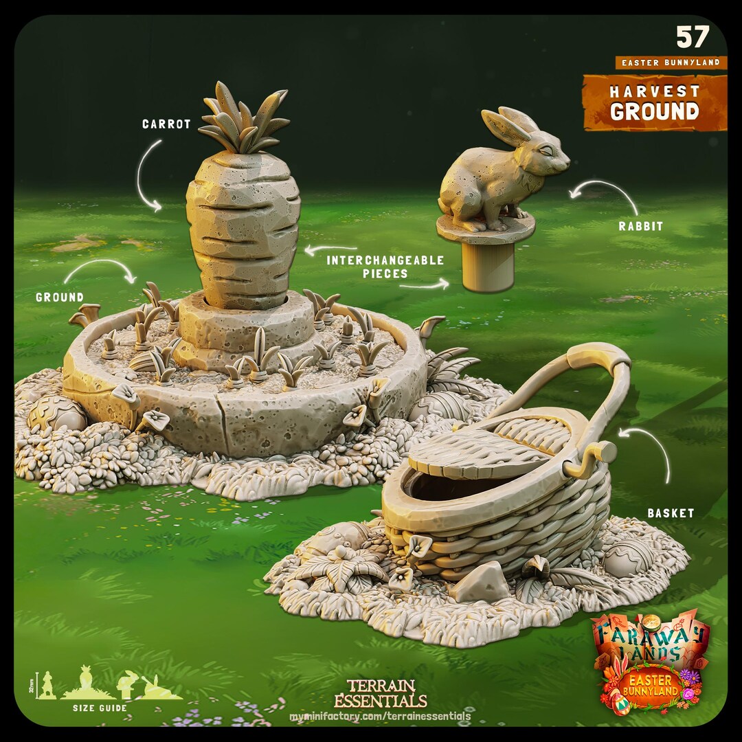 Harvest Ground | Terrain Essentials by Cast N Play | Easter Bunnyland ...