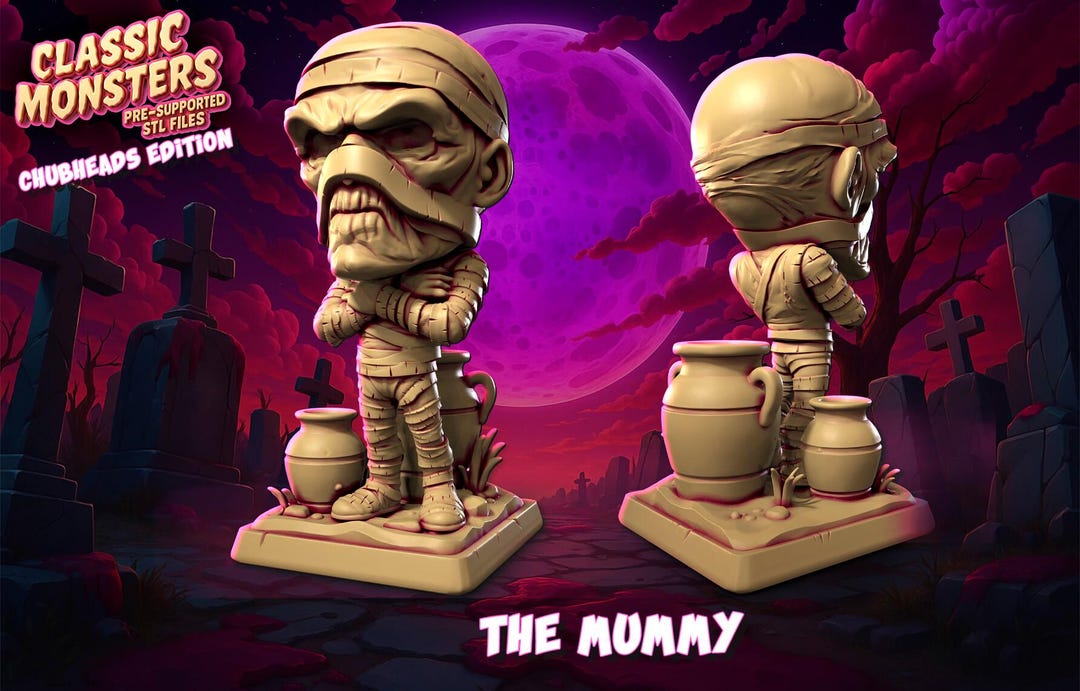 The Mummy | Heroes N Beasts | RESIN | Chubheads Edition Classic ...