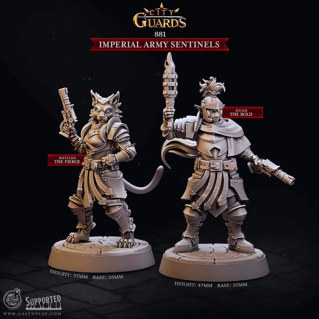 Imperial Army Sentinels | Cast N Play | City Guards | Npcs | RESIN ...