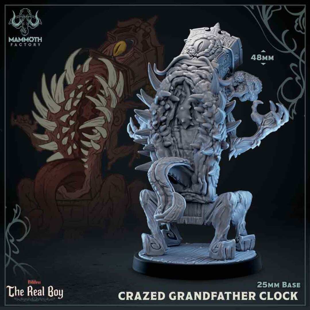 Crazed and Enchanted Grandfather Clock | Mammoth Factory | the Real Boy ...