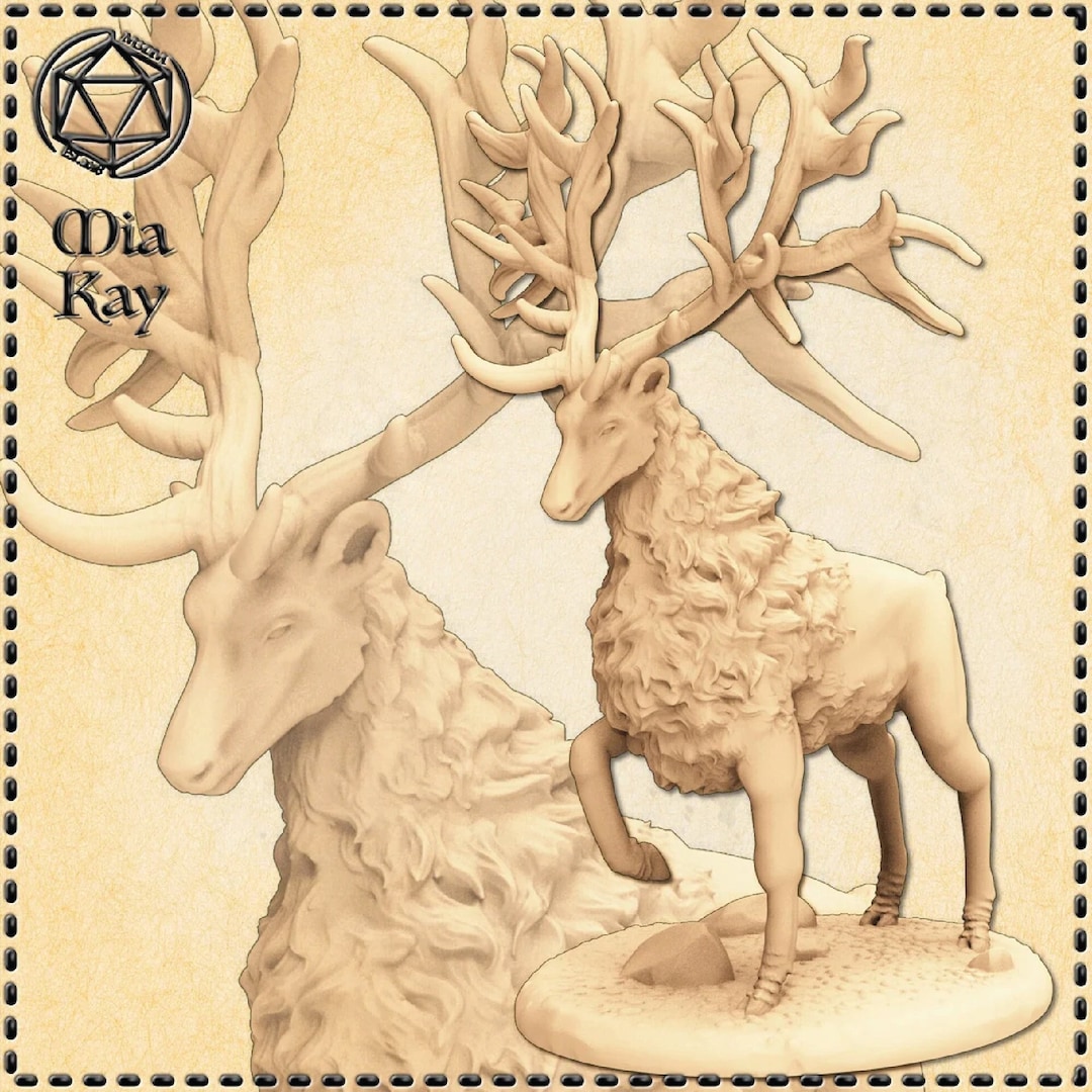 Stag | Mia Kay | Cursed Forest Collection | RESIN | Fantasy | Dnd | RPG ...