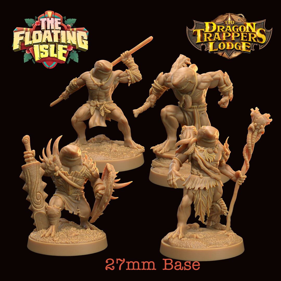 Sharks | Dragon Trappers Lodge | the Floating Isle | RESIN | Fantasy ...