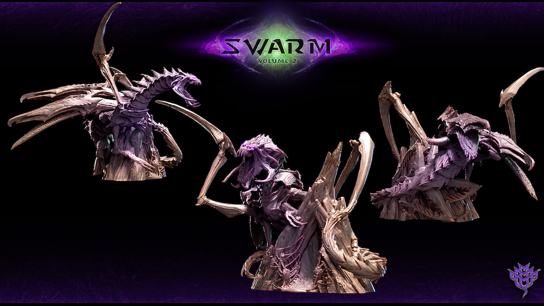 Insectoid Dragon Pose 1 Mini Monster Mayhem Swarm Vol 2 Fantasy Dnd RPG ...