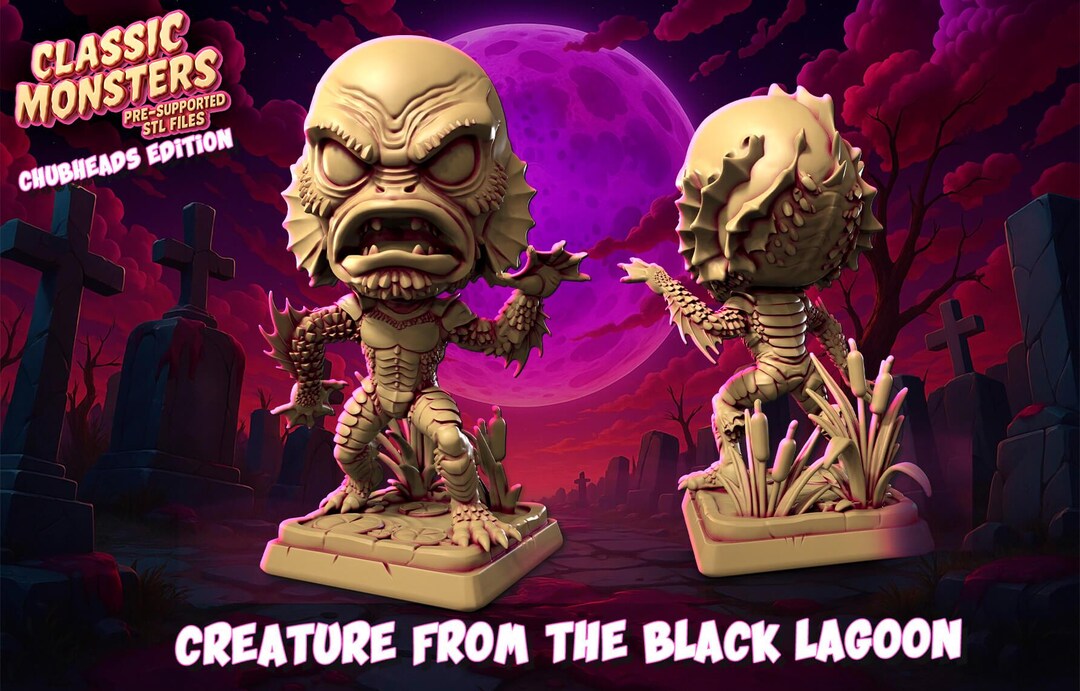 Monster From the Black Lagoon | Heroes N Beasts | RESIN | Chubheads ...