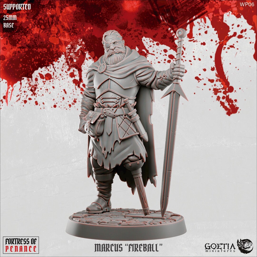 Marcus Fireball | Goetia Miniatures | Fortress of Penance | RESIN ...