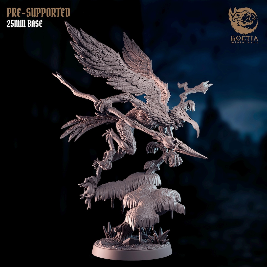 Wereraven | Goetia Miniatures | Madhouse | RESIN | Fantasy | Horror ...