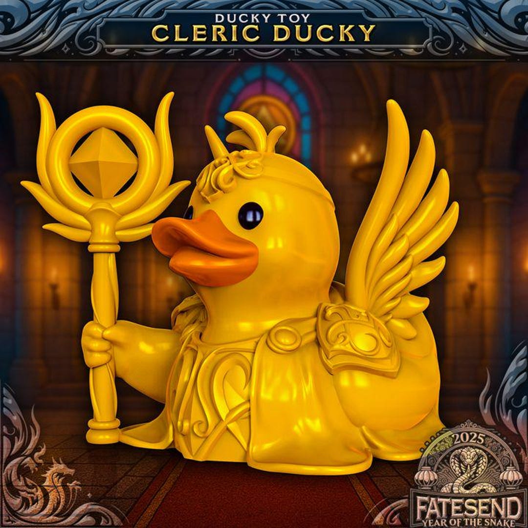 Cleric Ducky | Fates End | 3D Print | Fantasy| Dnd | RPG | Roleplay ...