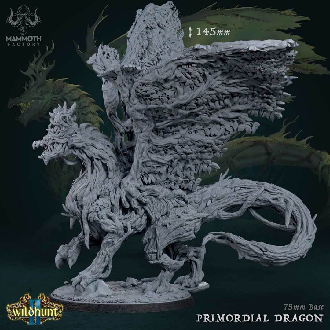 Primordial Dragon | Mammoth Factory | Wild Hunt II | Resin| Fantasy ...