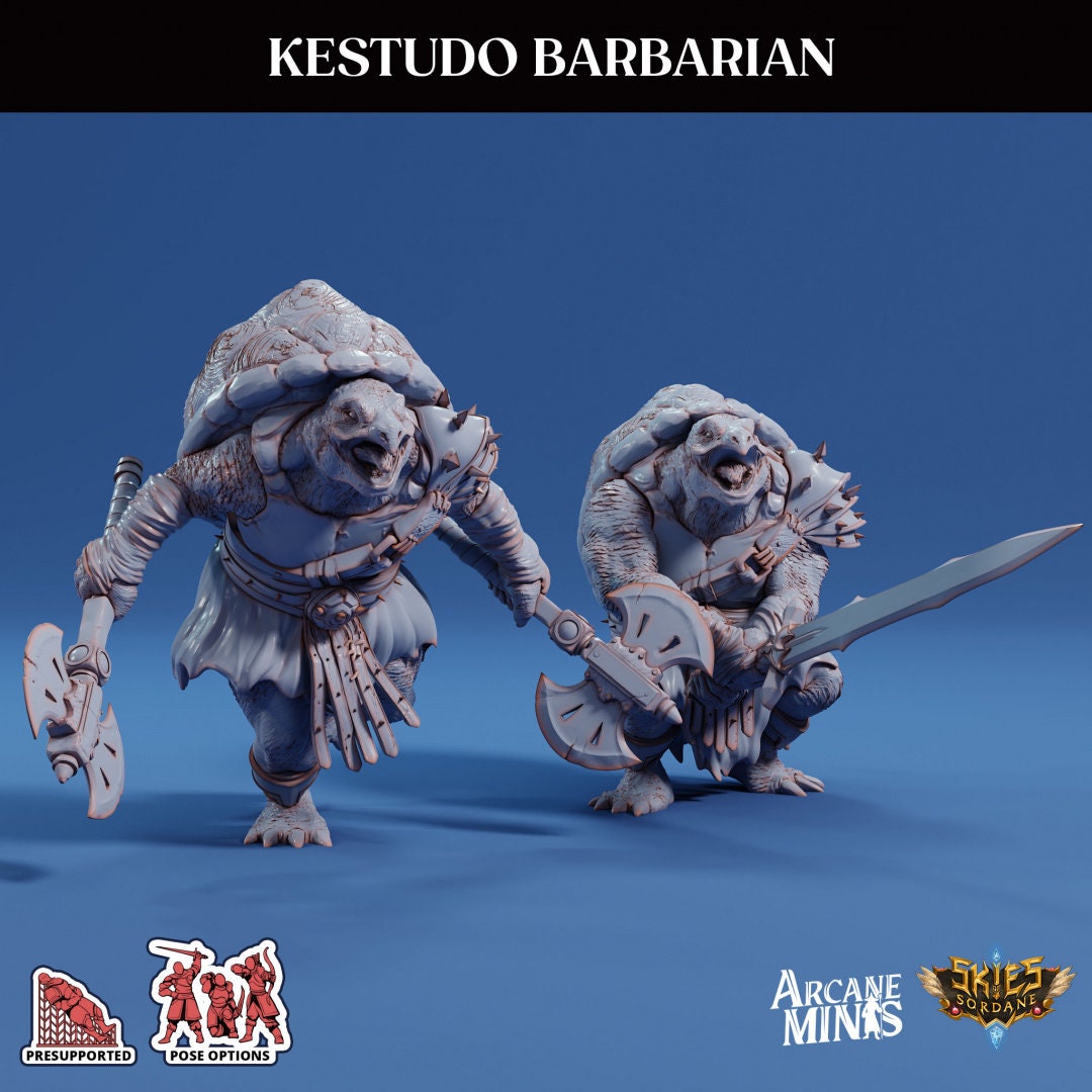 Kestudo Barbarian Sordane Publishing Risky Racing Resin Fantasy Dnd RPG ...