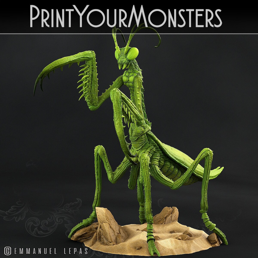 Giant Mantis | Print Your Monster | Insect Pack | Resin | Fantasy | Dnd ...