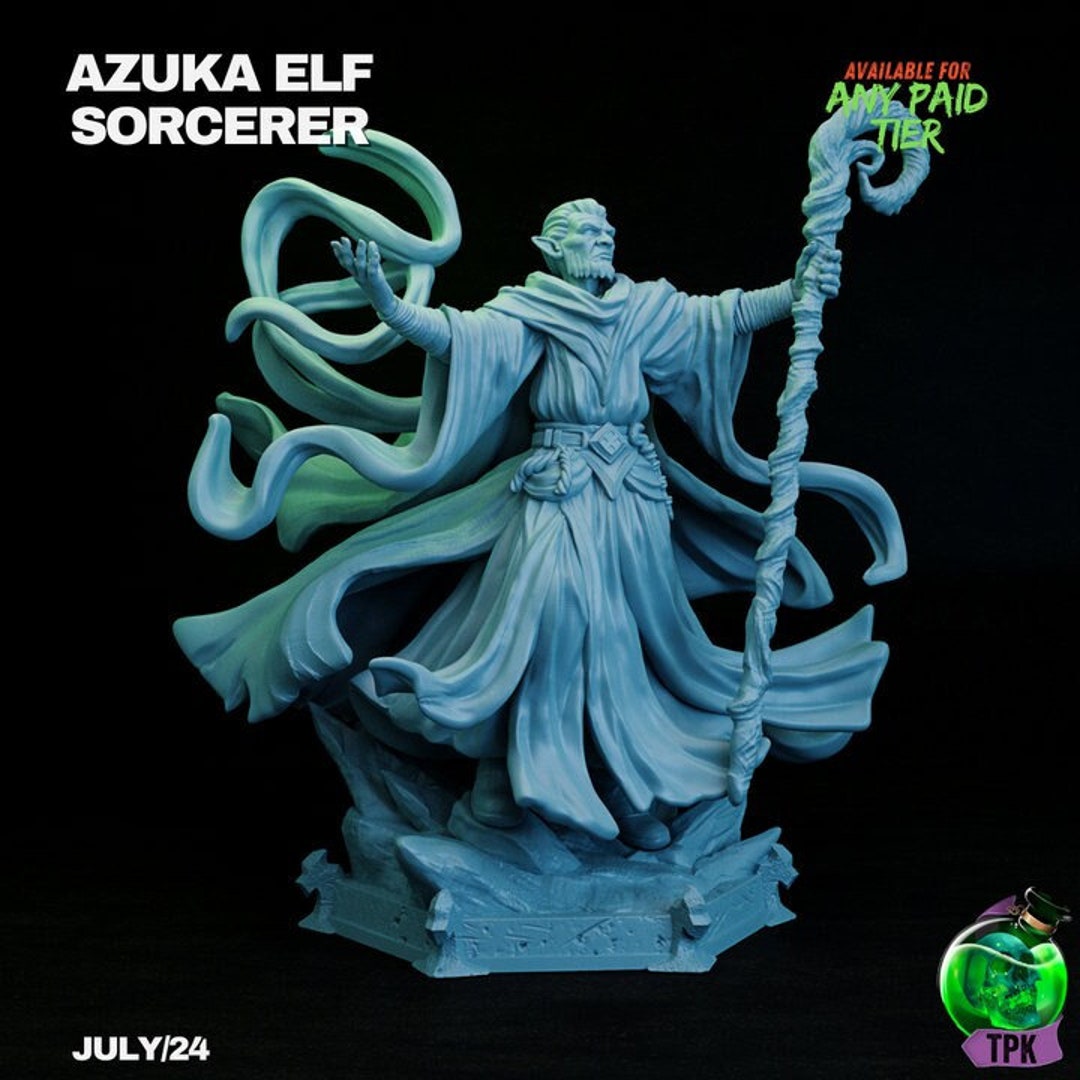 Azuka Elf Sorcerer | TPK Lab | Sorcerer | Fantasy | Dnd | RPG | Tabletop | Gaming | Miniatures ...
