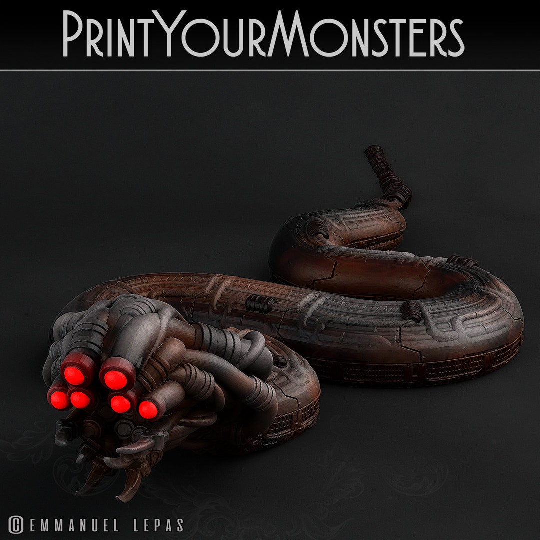Sentinel Viper Print Your Monster Worms Subterranean Terrors Resin ...