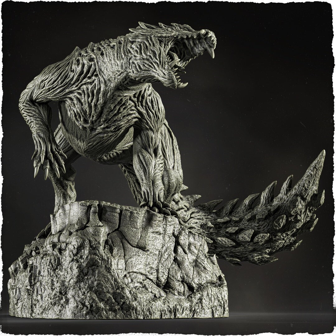 Vorthrax, the Obsidian Fang | Evox Arts | Hunter's Guild | RESIN ...