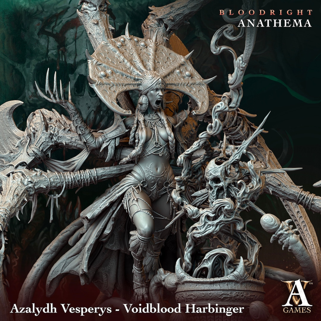 Azalydh Vesperys | Archvillain Games | Bloodright Anathema | RESIN ...