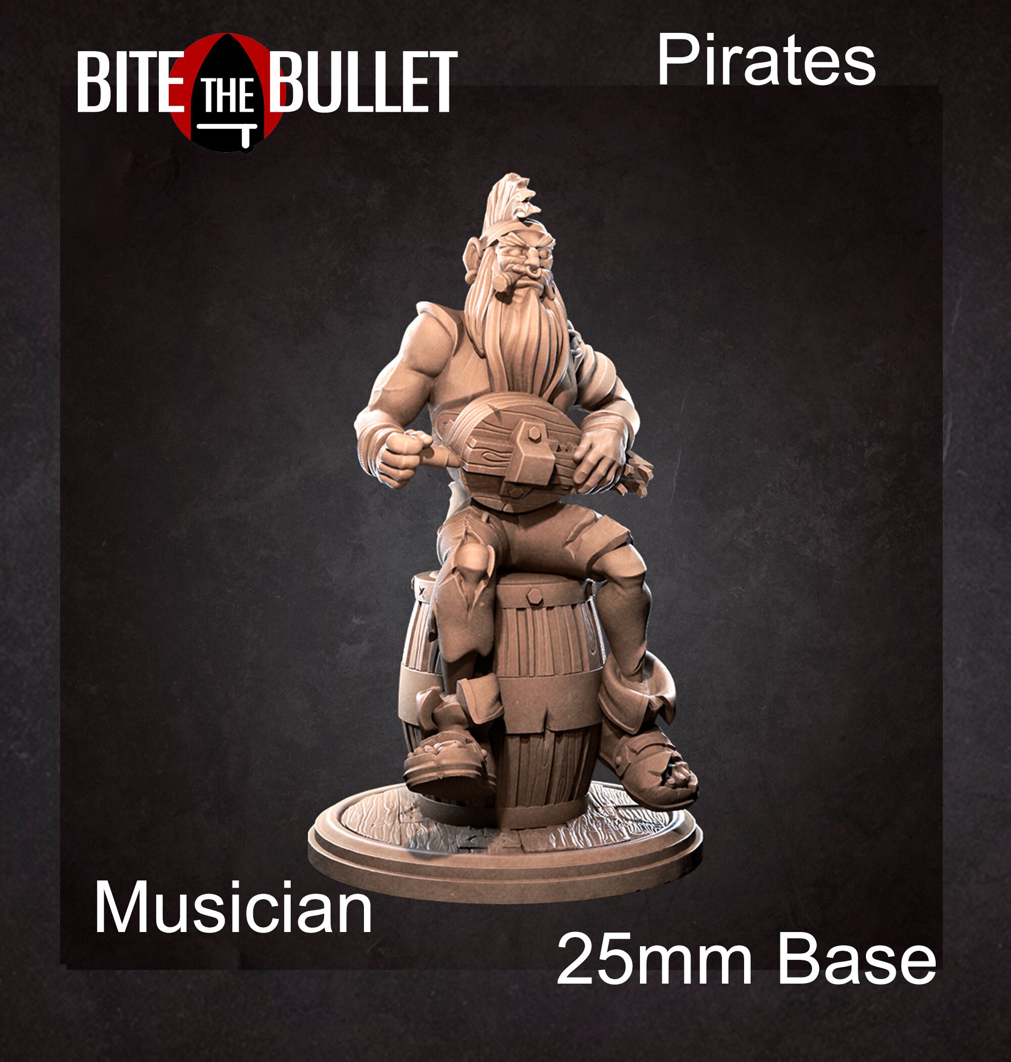 Pirates Bite the Bullet Pirates RESIN Fantasy Dnd - Etsy