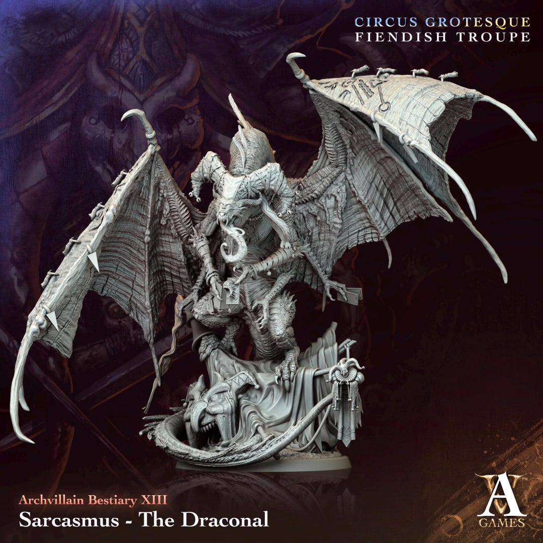 Sarcasmus the Draconal | Archvillain Game | Circus Grotesque - Fiendish ...