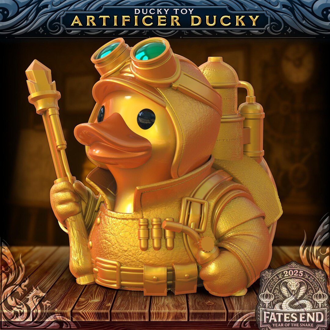 Artificer Ducky | Fates End | 3D Print | Fantasy| Dnd | RPG Rubber Duck ...