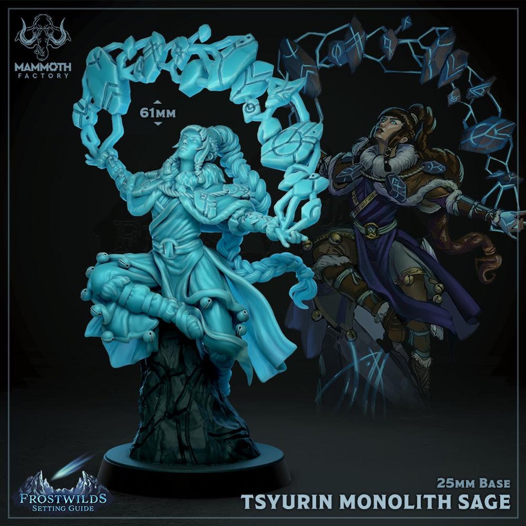 Tsyurin Monolith Sage | Mammoth Factory | Frostwilds Setting | Fantasy ...