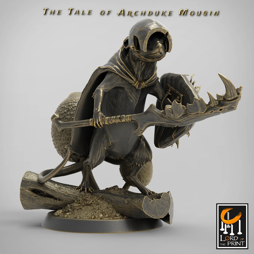 Mouse Soldier | Rescale Miniature | Tale of Archduke Mousin | RESIN ...